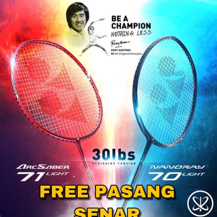 Jual Menarik RAKET YONEX Rudi Hartono Series 22 ORIGINAL ARCSABER 71 ...