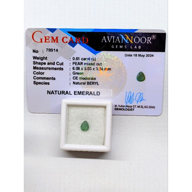 Jual Lose Stone Natural Emerald Beryl atau Zambrud | Shopee Indonesia