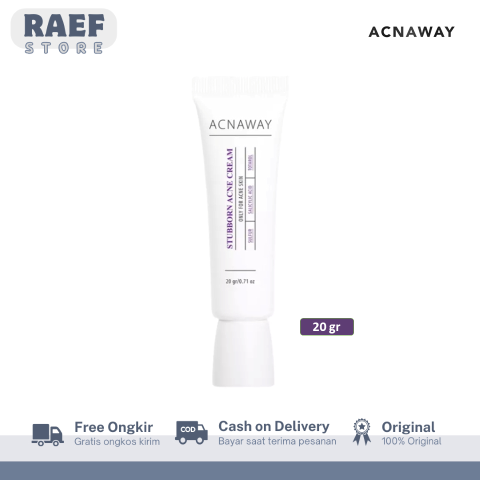 Jual ACNAWAY STUBBORN ACNE CREAM 20gr | Shopee Indonesia