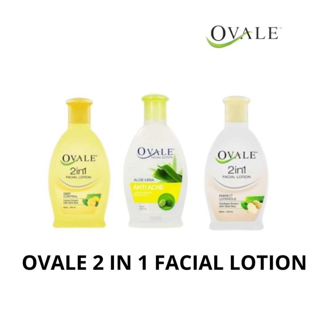 Jual OVALE 2IN1 FACIAL LOTION CLEANSER ALL VARIAN 200ml | Shopee Indonesia