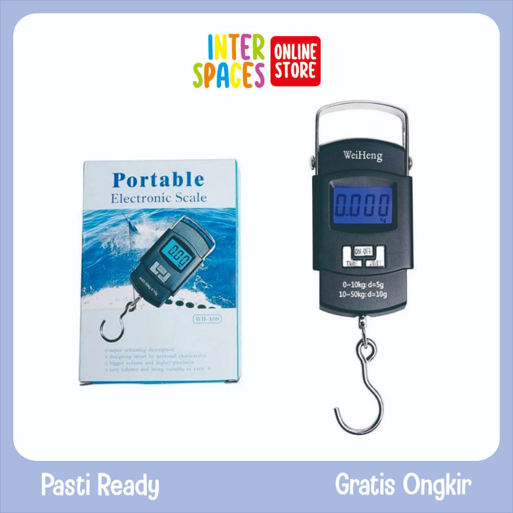 Jual Timbangan Gantung Digital 50KG Portable Kichen Scale WeiHeng Timbangan Laundry | Shopee ...