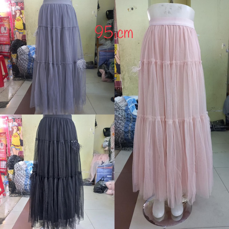 Jual Rok Tutu Import, Premium, 3 Layers, Furing Panjang, Bahan Tile ...