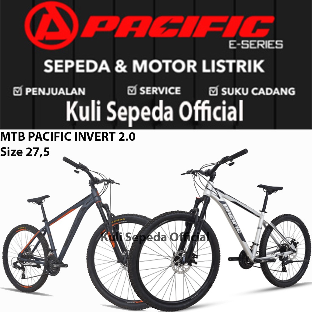Jual Sepeda MTB Pacific INVERT 2.0 ukuran 27,5 SHIMANO 3x7Speed ...