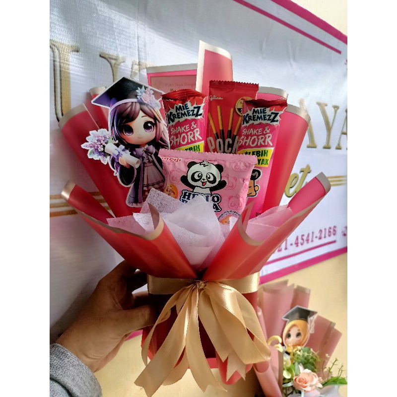 Jual buket wisuda tk,sd,smp buket snack buket topper buket cantik buket ...