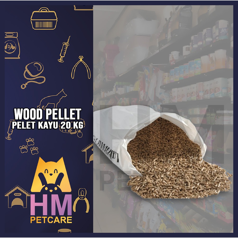 Jual Wood Pellet 25kg Pelet Kayu Alas Bedding Kandang Kucing Kelinci ...