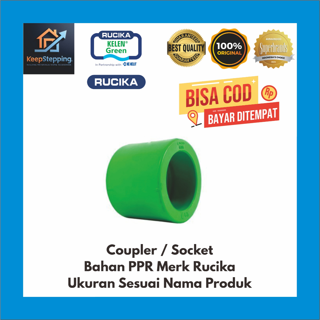 Jual Socket / Sok PPR Rucika 1/2" (20 mm) | Shopee Indonesia