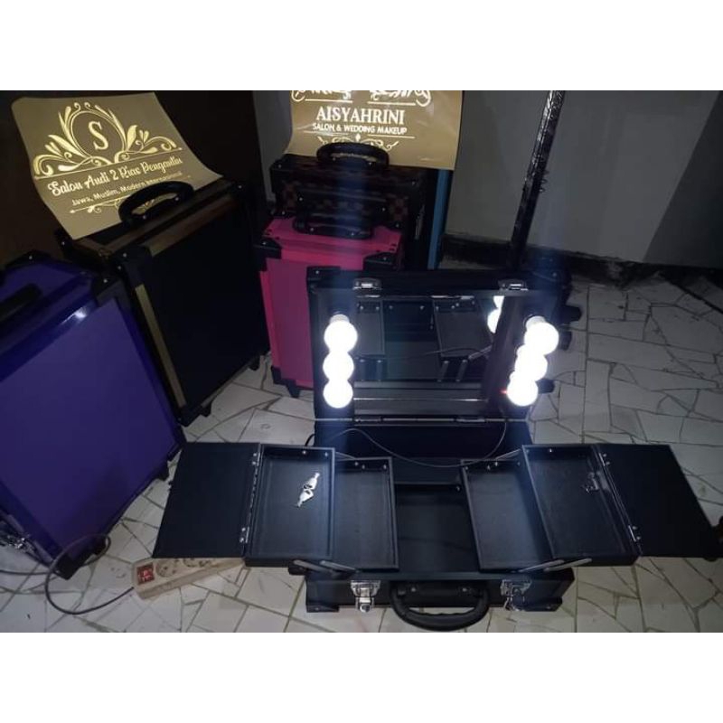 Jual KOPER MAKEUP UK.SEDANG FREE KAKI SILANG+LAMPU 6 | Shopee Indonesia