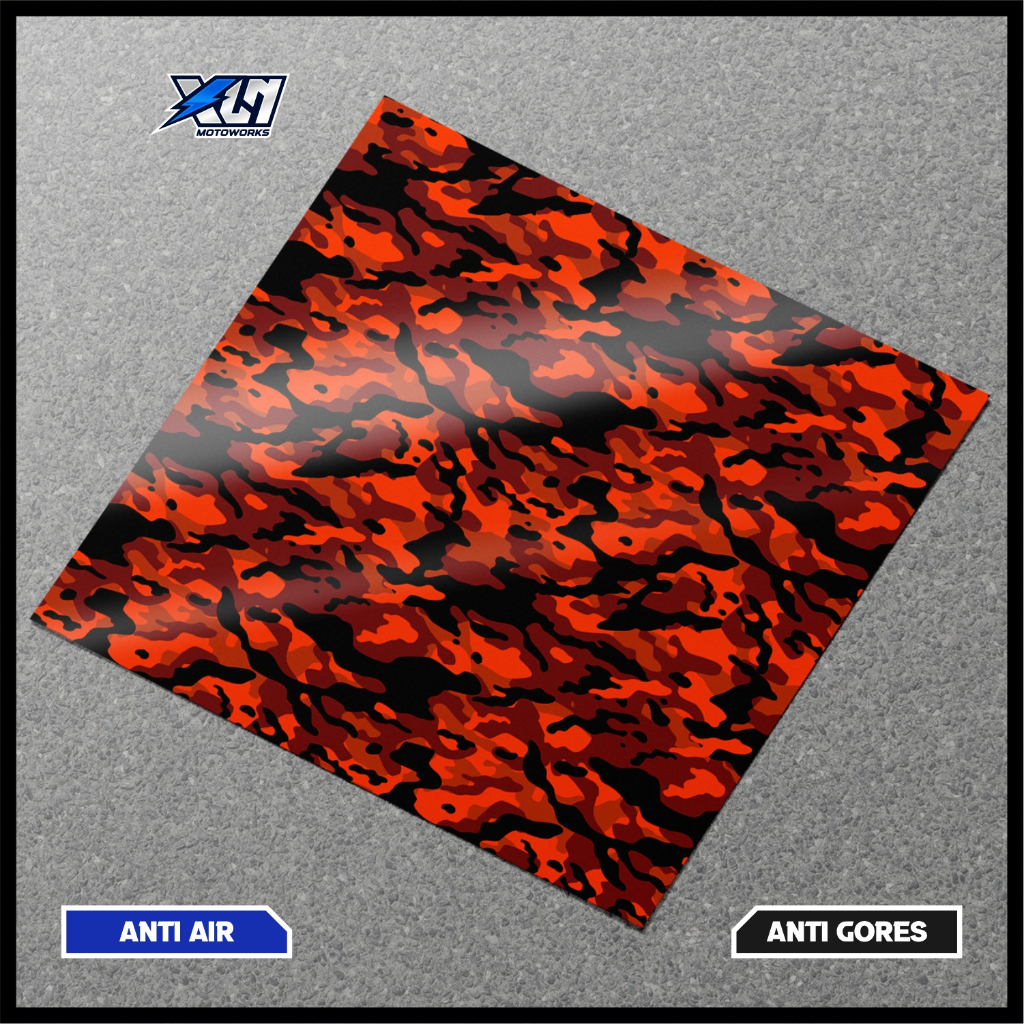 Jual Sticker Motor Keren Decal Motif Army Camo Aksesoris Sepeda Motor ...