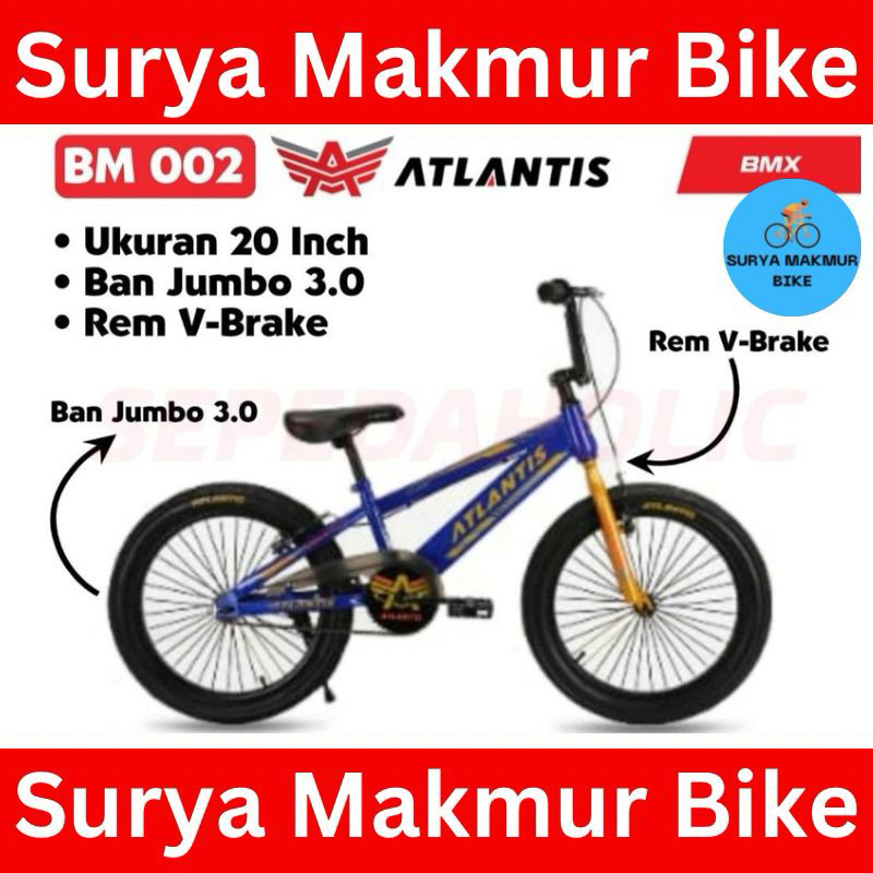 Jual Sepeda Bmx 20” Atlantis BM 002-Bmx 20”At 003 Ban jumbo 3.0 New ...