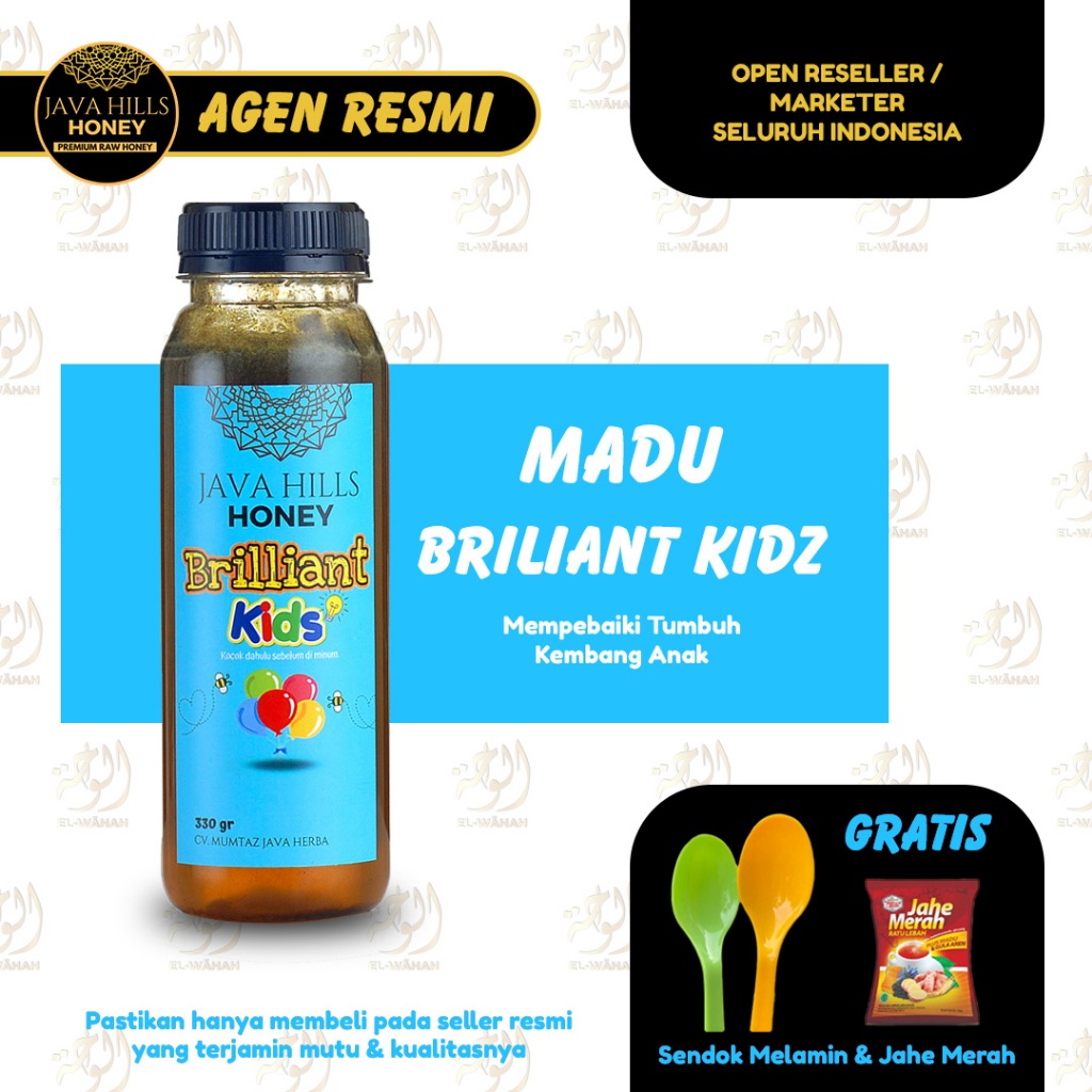 Jual Madu Briliant Kids Javahills Java Hills Honey Penambah Nafsu Makan ...