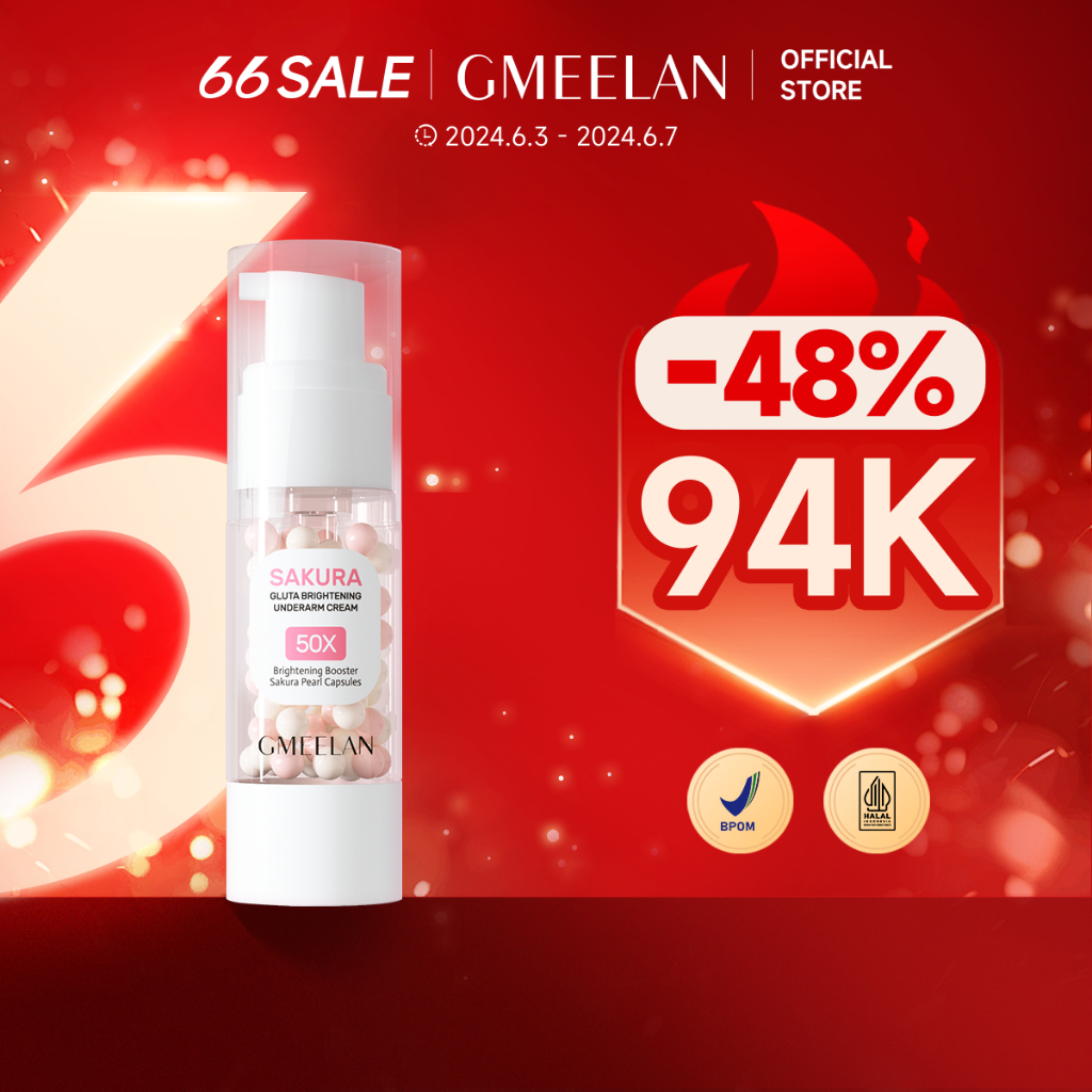 Jual GMEELAN Krim Pemutih Ketiak Sakura 30g Underarm Whitening Cream ...