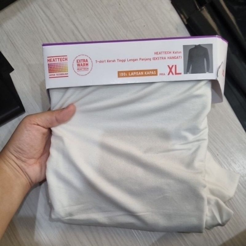 Jual Uniqlo Lengan Panjang Heattech Sale Putih XL | Shopee Indonesia
