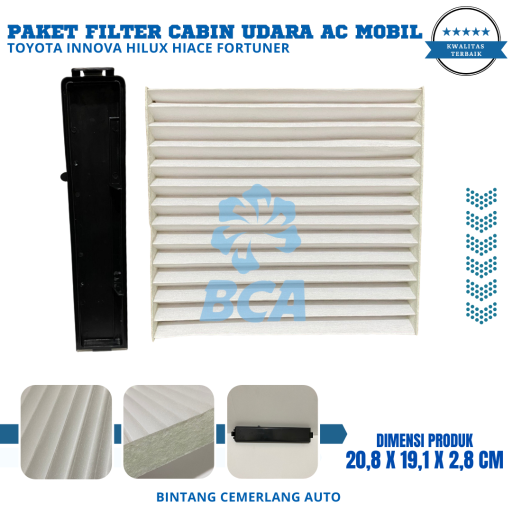 Jual PAKET FILTER CABIN UDARA KABIN SET COVER AC Mobil Toyota Innova ...