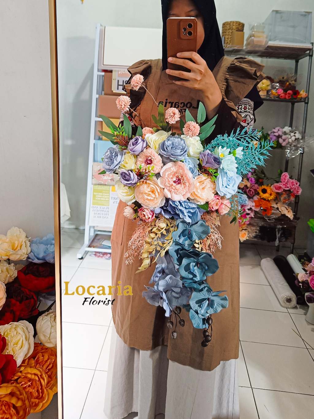 Jual wedding bouquet/buket wedding artificial/hand bouquet wedding/hand ...