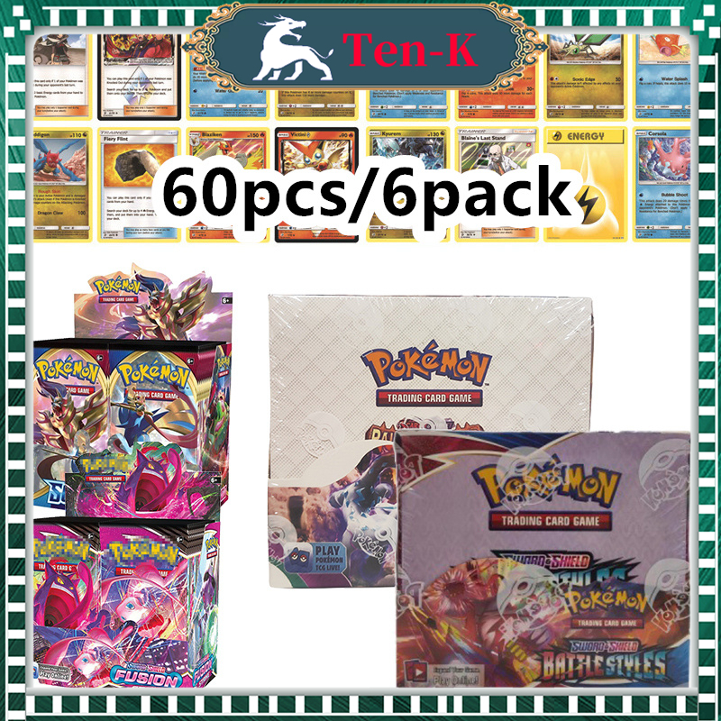 Jual 60pcs Kartu Pokemon Tcg Booster Pack Untuk Tcg Pokemon Cards ...