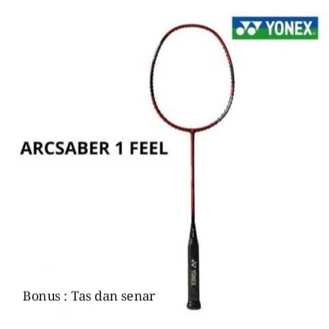Jual Raket badminton yonex arcsaber 1 feel red ( Bonus tas dan bg 5 ...