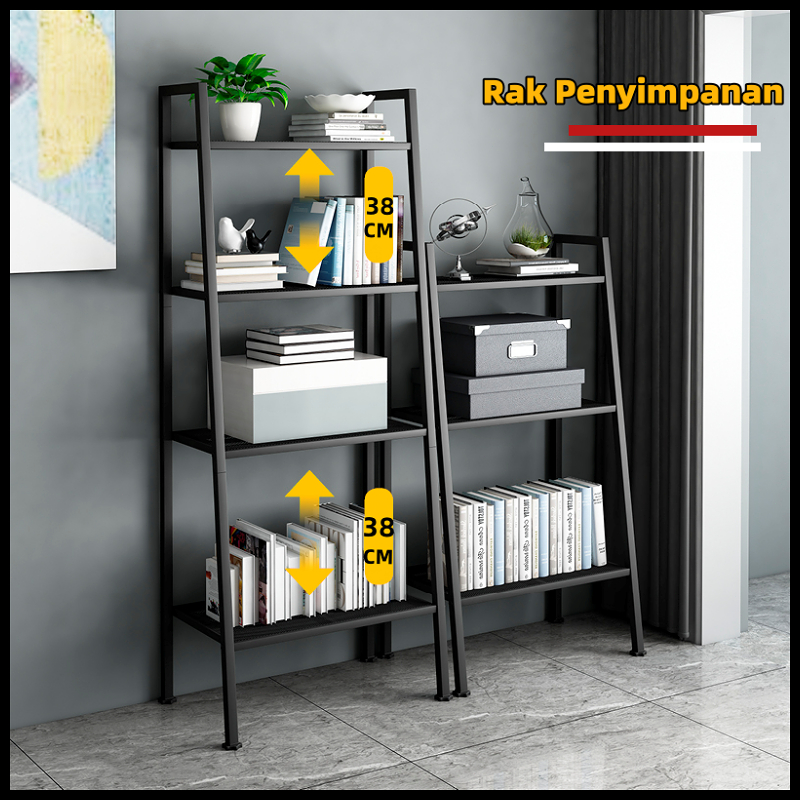 Jual Rak Penyimpanan Rak Besi Susun Rak Penyimpanan 4 Tingkat Stainless ...