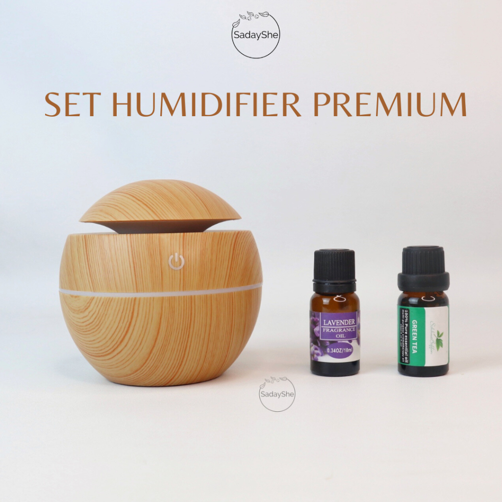 Jual SET HUMIDIFIER PREMIUM AROMATHERAPY ESSENTIAL OIL BY SADAYSHE ...