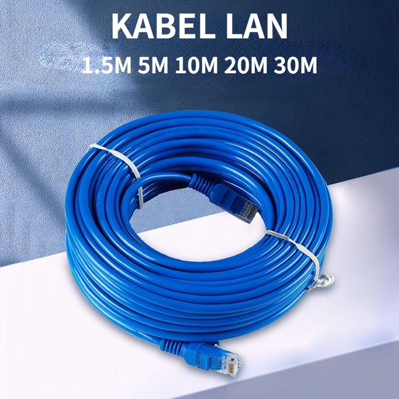 Jual 1.5M 5M 10M 20M 30M Cat5e Ethernet Network Cable / Kabel LAN UTP ...