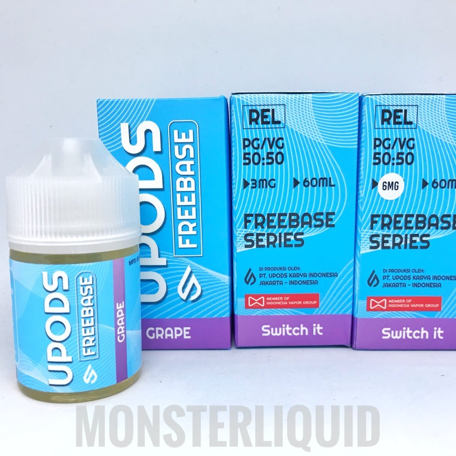 Jual UPODS FREEBASE GRAPE BY UPODS ID 3MG 6MG 60ML | Shopee Indonesia