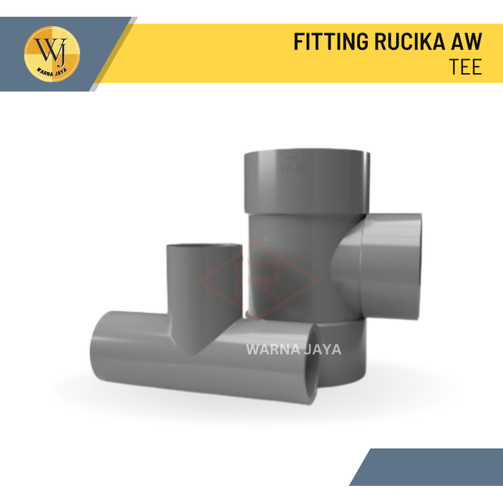 Jual Fitting PVC Rucika Tee AW / PVC AW Tee / PVC T | Shopee Indonesia