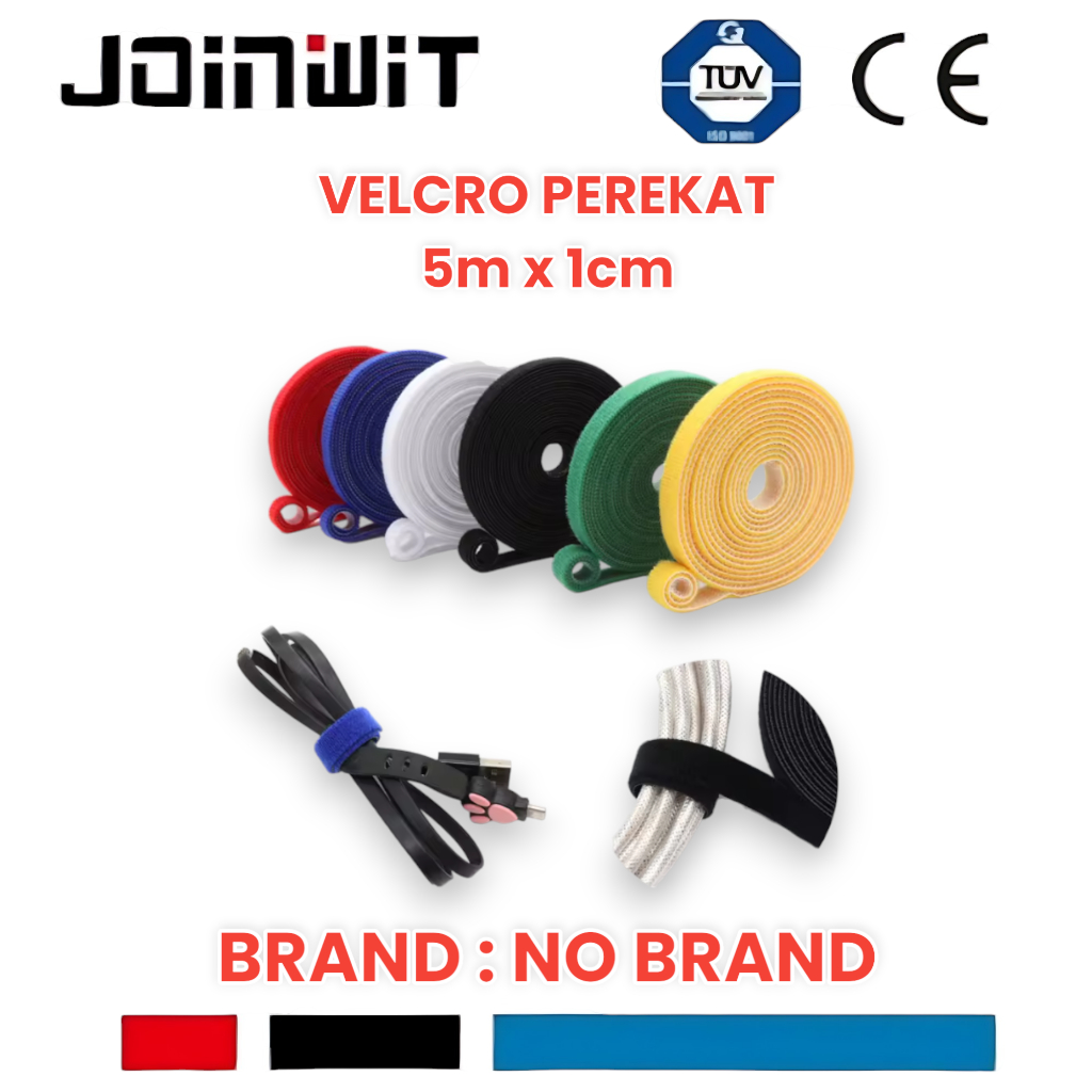 Jual VELCRO pengikat kabel 5m velcro perekat 5 m x 1cm FO/FIBER OPTIK ...