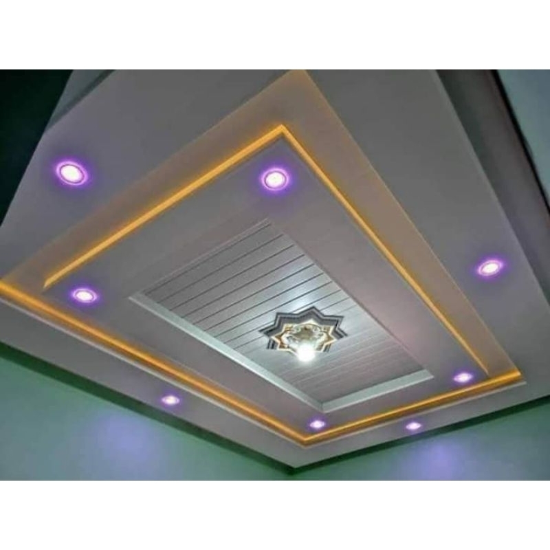 Jual plavon PVC terpasang /jasa pasang plavon /plavon PVC modern ...