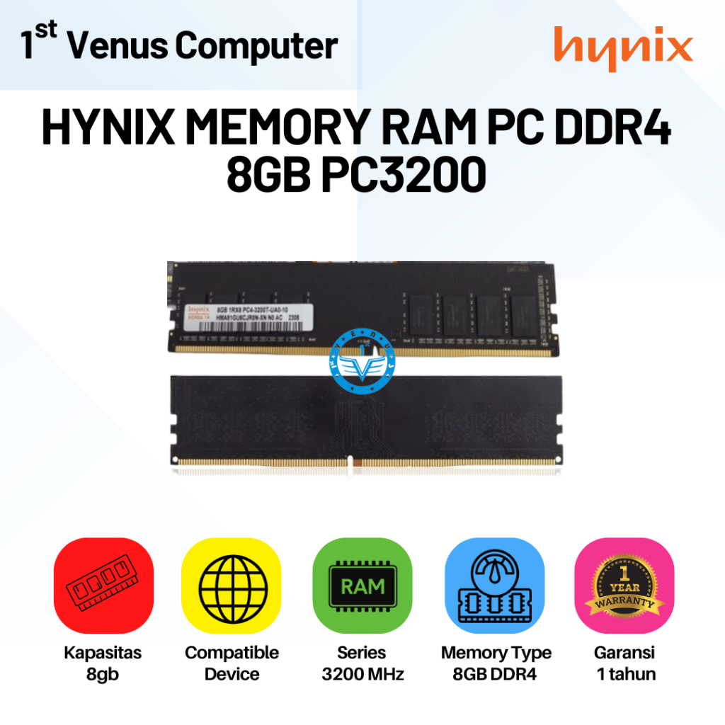 Jual HYNIX MEMORY RAM PC DDR4 8GB PC3200 / RAM LONGDIM DDR4 8GB / MEM09-HYN | Shopee Indonesia