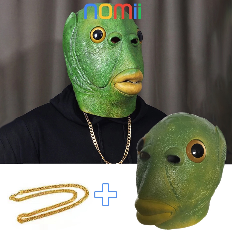 Jual Nomii Tiktok Topeng Cosplay Lucu Halloween Bentuk Kepala Ikan ...