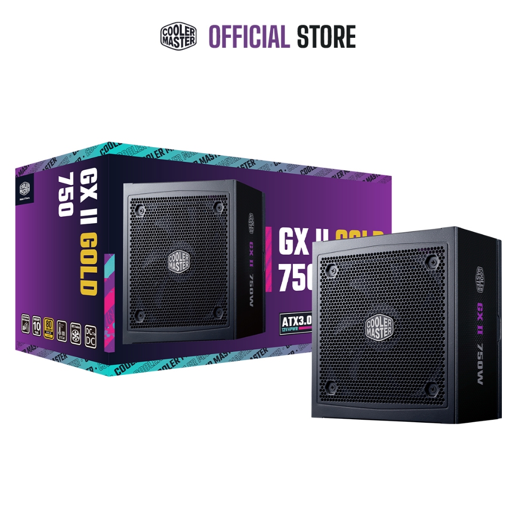 Jual Cooler Master GX II Gold 750 Full Modullar ATX 3.0 Power Supply ...