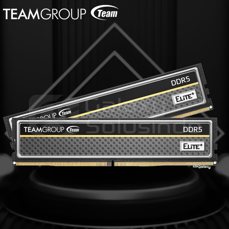 Jual TEAM ELITE PLUS (2x8) 16GB DDR5 kit 5600Mhz - Black/Silver Memory ...