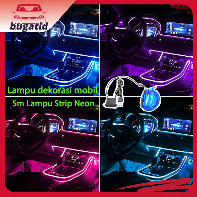 Jual Lampu LED strip interior mobil Dekorasi car Mobil Suasana Interior ...