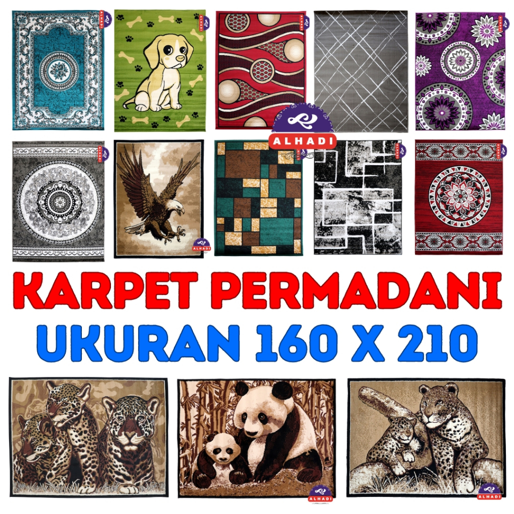 Jual Alhadi Permadani Karpet Lantai Ukuran 160cm x 210cm Tebal 8mm ...
