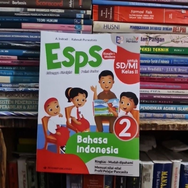 Jual Esps Bahasa Indonesia kelas 2 SD KURIKULUM MERDEKA BY ERLANGGA | Shopee Indonesia