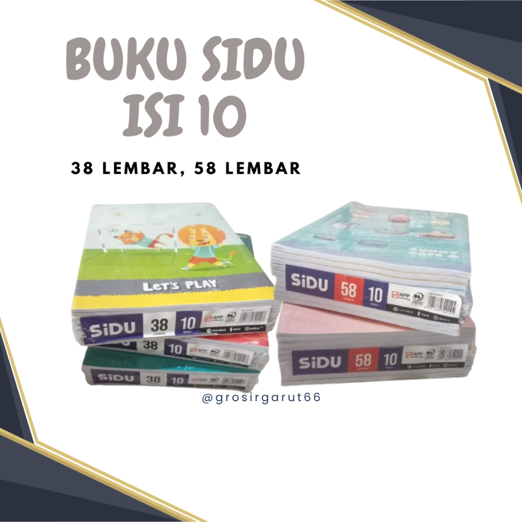 Jual Buku Sidu / Buku Sinar Dunia / Buku Sidu 38 Lembar / Buku Sidu 58 ...
