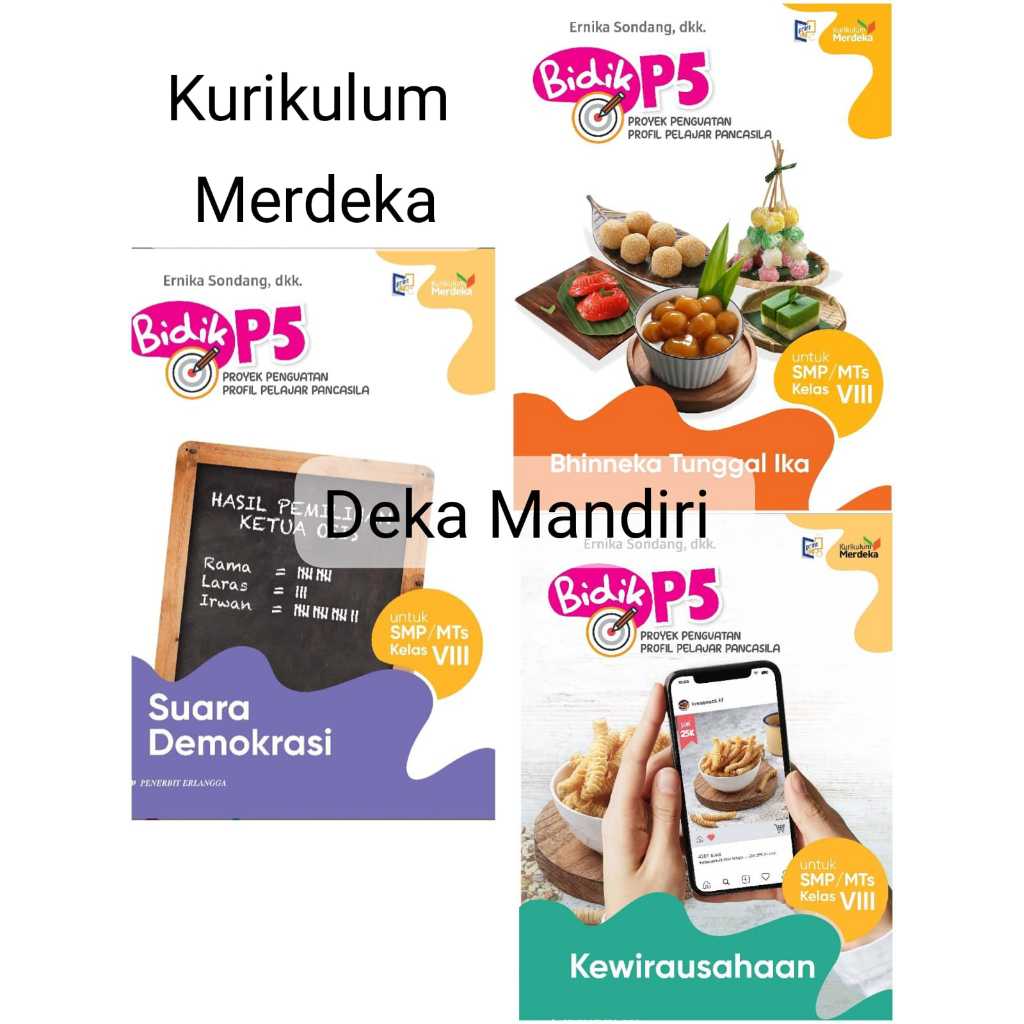Jual Buku Bidik P5 SMP/MTS Untuk Kelas 8 Kurikulum Merdeka -Erlangga ...