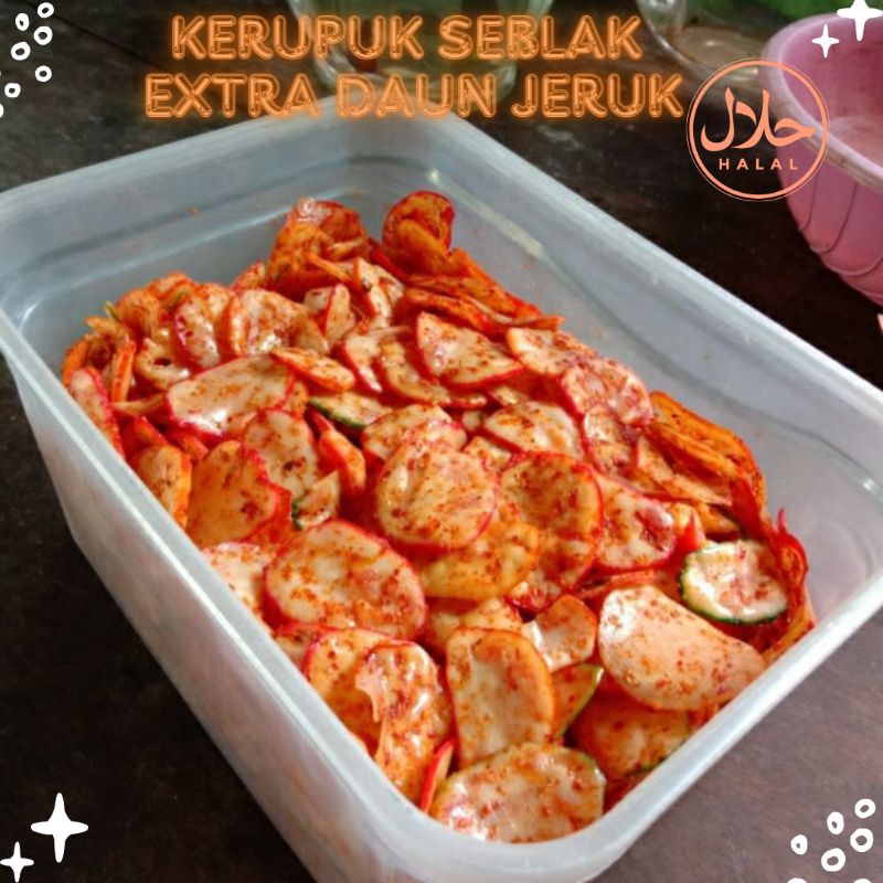Jual makanan unik viral seblak kerupuk bawang pedas 500ml | Shopee ...
