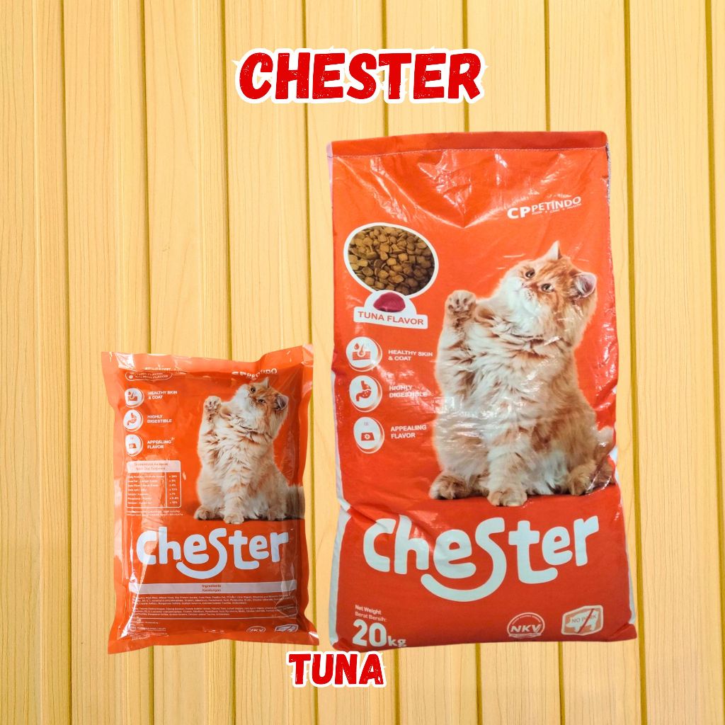 Jual Eceran Chester Makanan Kucing Fresh Pack 800gr Cat Food Tuna 800gr ...