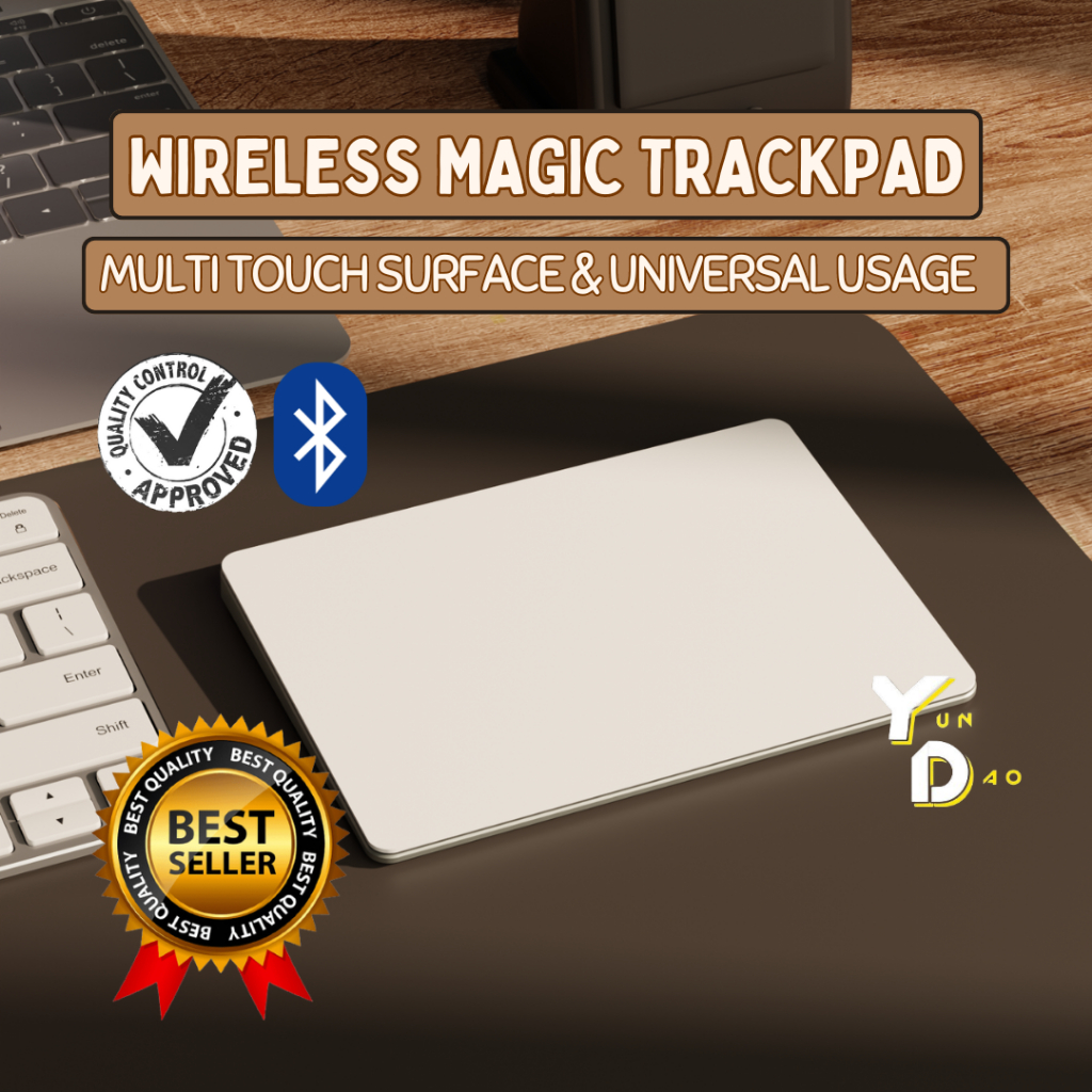 Jual Magic Trackpad Multi Touch Surface Universal Wireless Touchpad Macbook Laptop PC ...