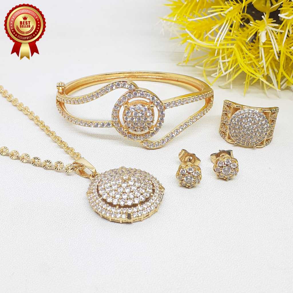 Jual mytitanium-set xuping lapis emas model kekinian wanita dewasa ...