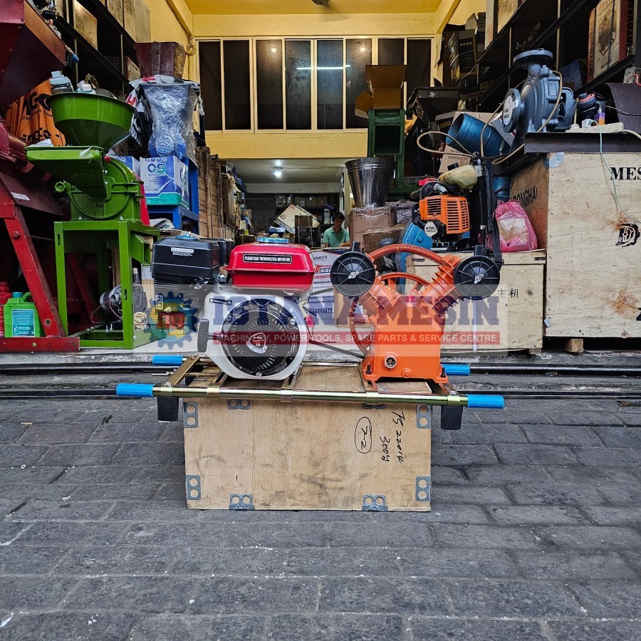 Jual MESIN KOMPRESSOR ANGIN UDARA POMPA SUMUR BOR COMPLETE MESIN BENSIN ...