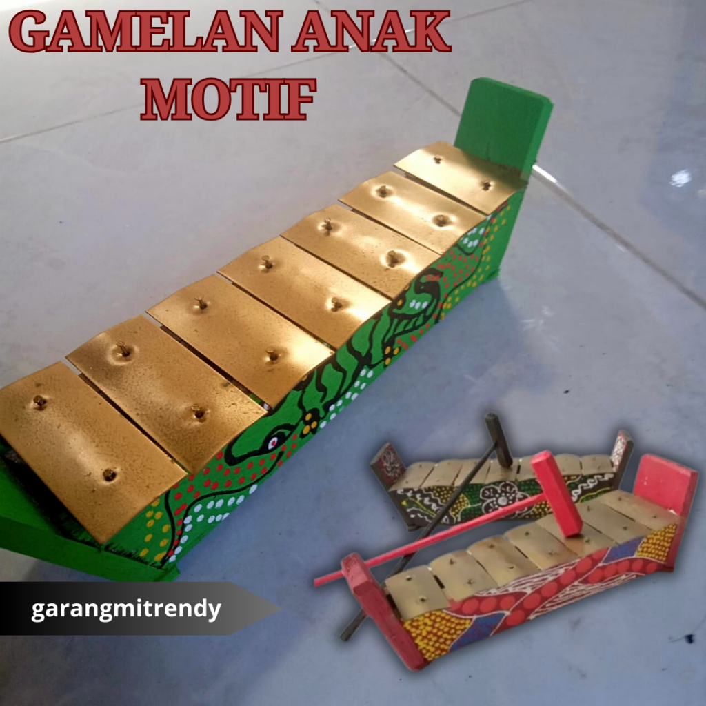 Jual Gamelan Jawa Gambang Mini 7 Bilah Motif Painting Mainan Anak Bonus ...