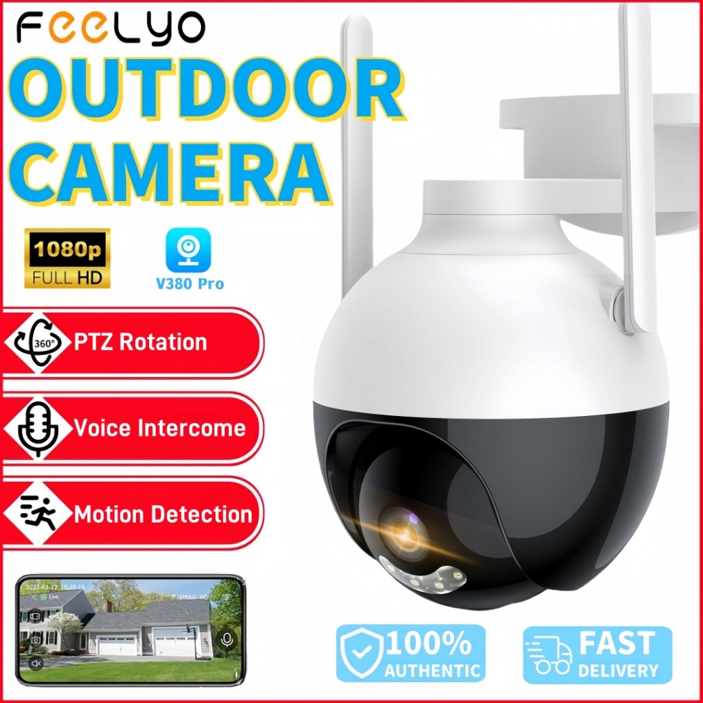 Jual KODE S3V FEELYO V38 Pro Outdoor CCTV Kamera WIFI Full HD TwoWay ...