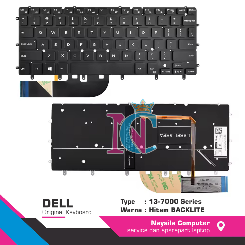 Jual Keyboard Dell Inspiron 15-7000 15-7547 15-7548 P41F, XPS 13-9343 ...