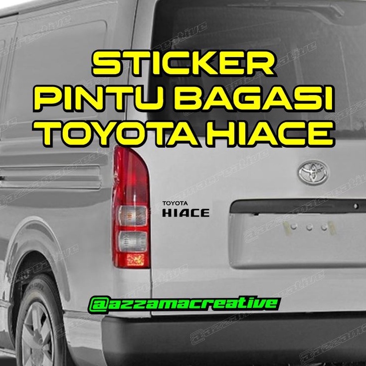Jual Sticker HIACE Stiker pintu bagasi Toyota HIACE | Shopee Indonesia