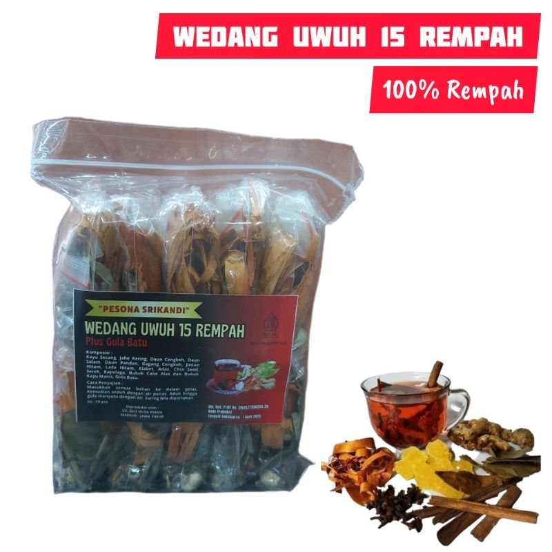 Jual Wedang Uwuh Rempah Khas Tradisional Isi 10pcs Herbal 100% Rempah ...