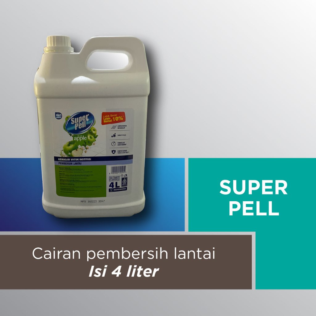 Jual Super Pel Pembersih Lantai 4liter | Shopee Indonesia