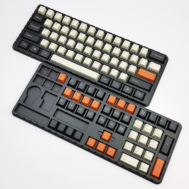 Jual Keycaps Retro Carbon PBT Two - Color Injection 104 Keys | Shopee ...