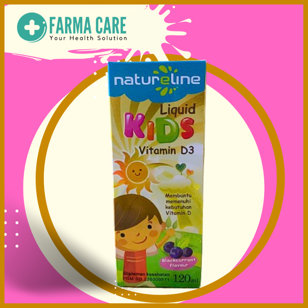 Jual NATURELINE LIQUID KIDS VITAMIN D3 120ML | Shopee Indonesia
