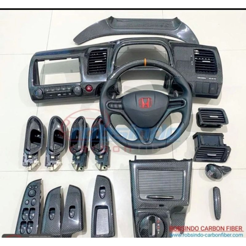 Jual Honda civic fd Interior panel carbon fiber ( produk ini khusus ...